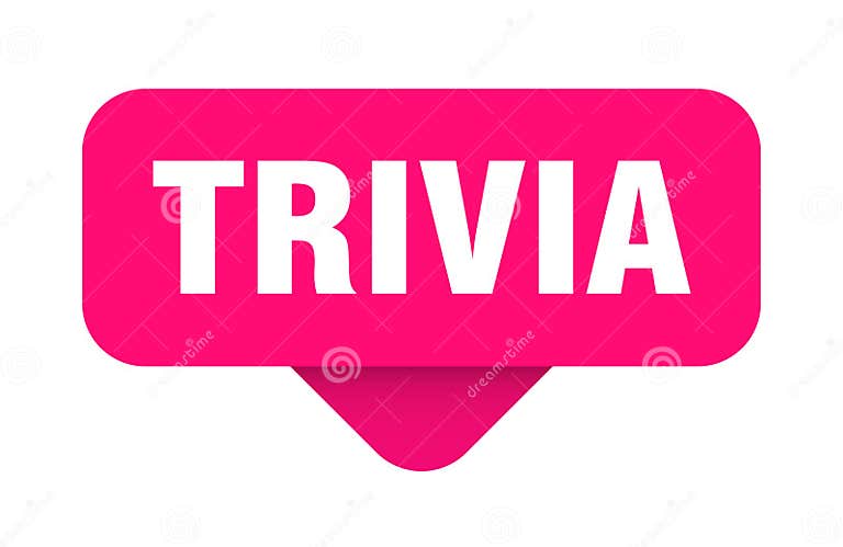Trivia Sticker. Trivia Sign on Transparent Background Stock Vector ...