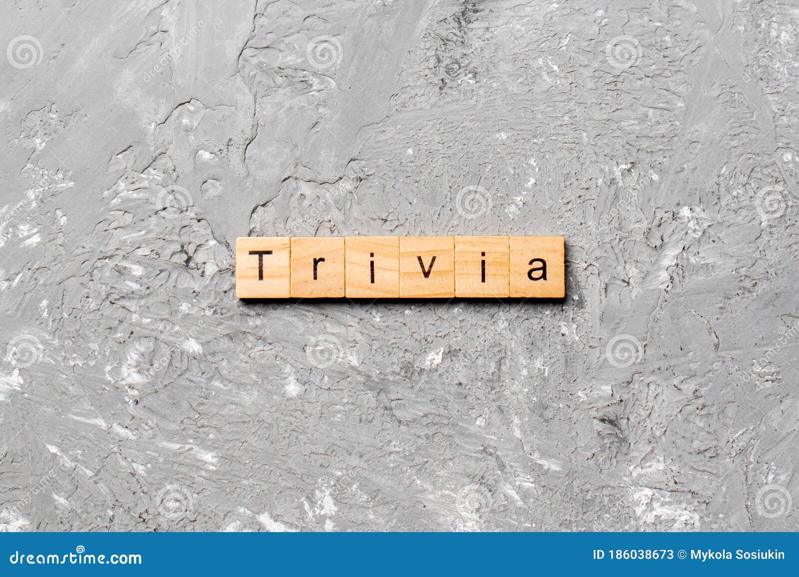 Trivia Word Written on Wood Block. Trivia Text on Table, Concept Stock ...