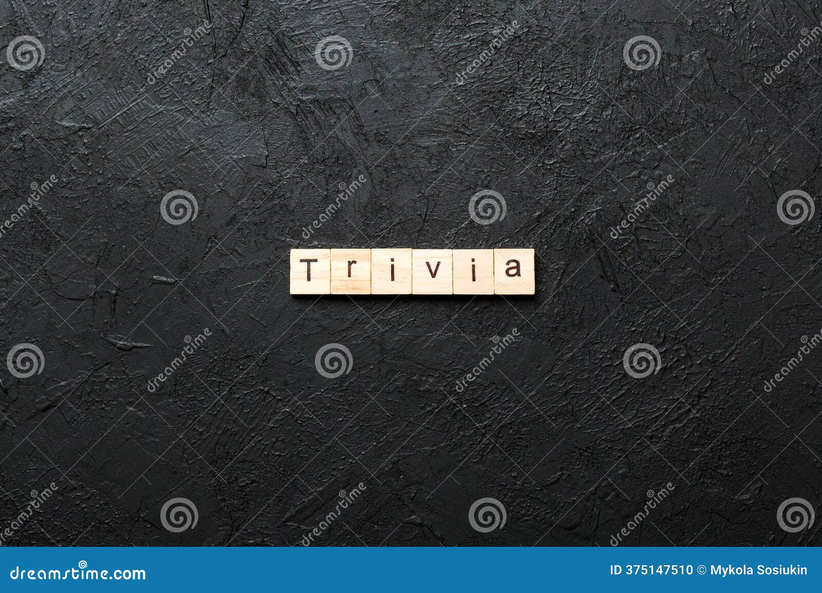 Trivia Alphabet Letters With Alarm Clock Top View On Wooden Stock ...