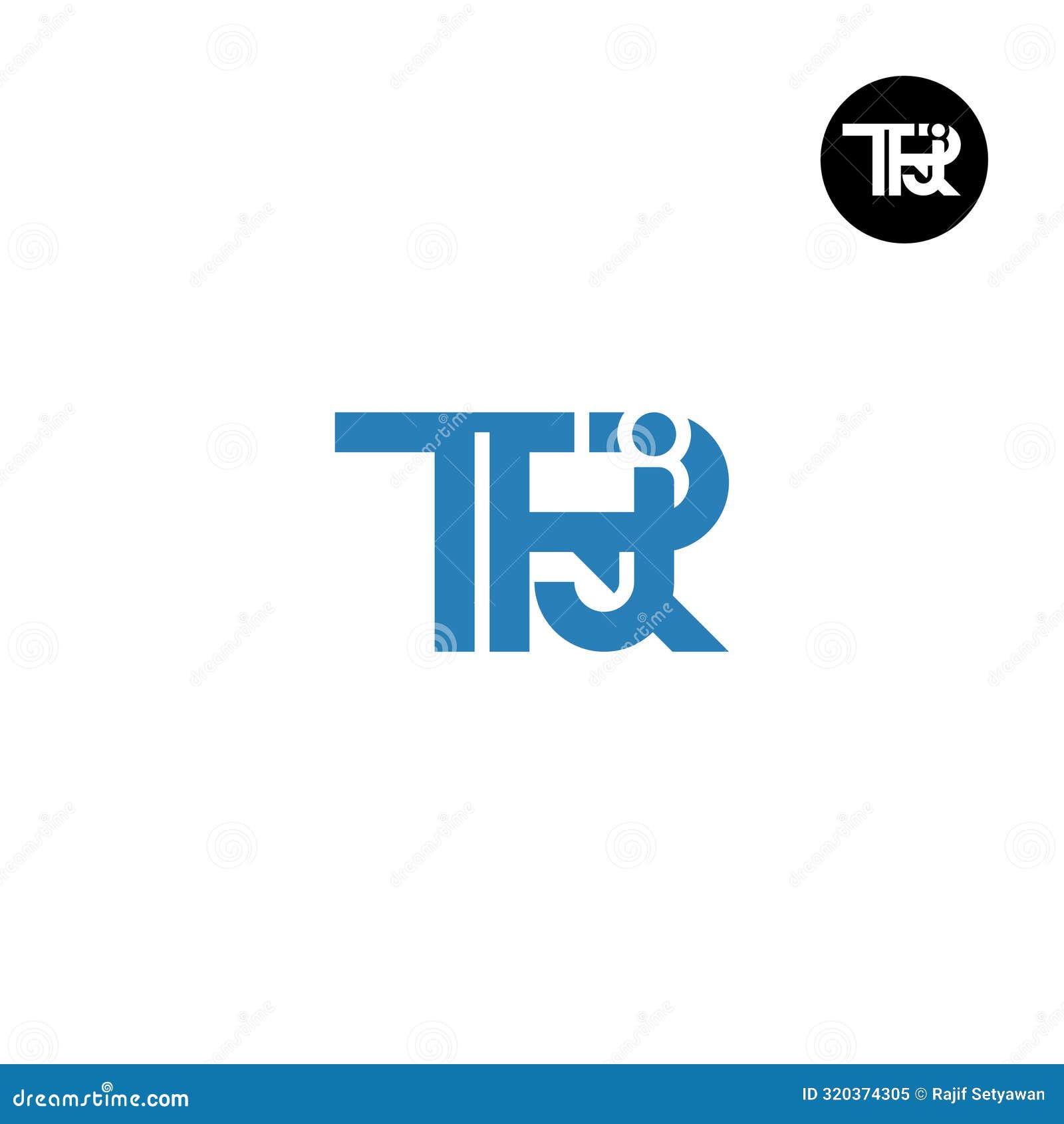TRJ Logo Letter Monogram Design Stock Vector - Illustration of ...