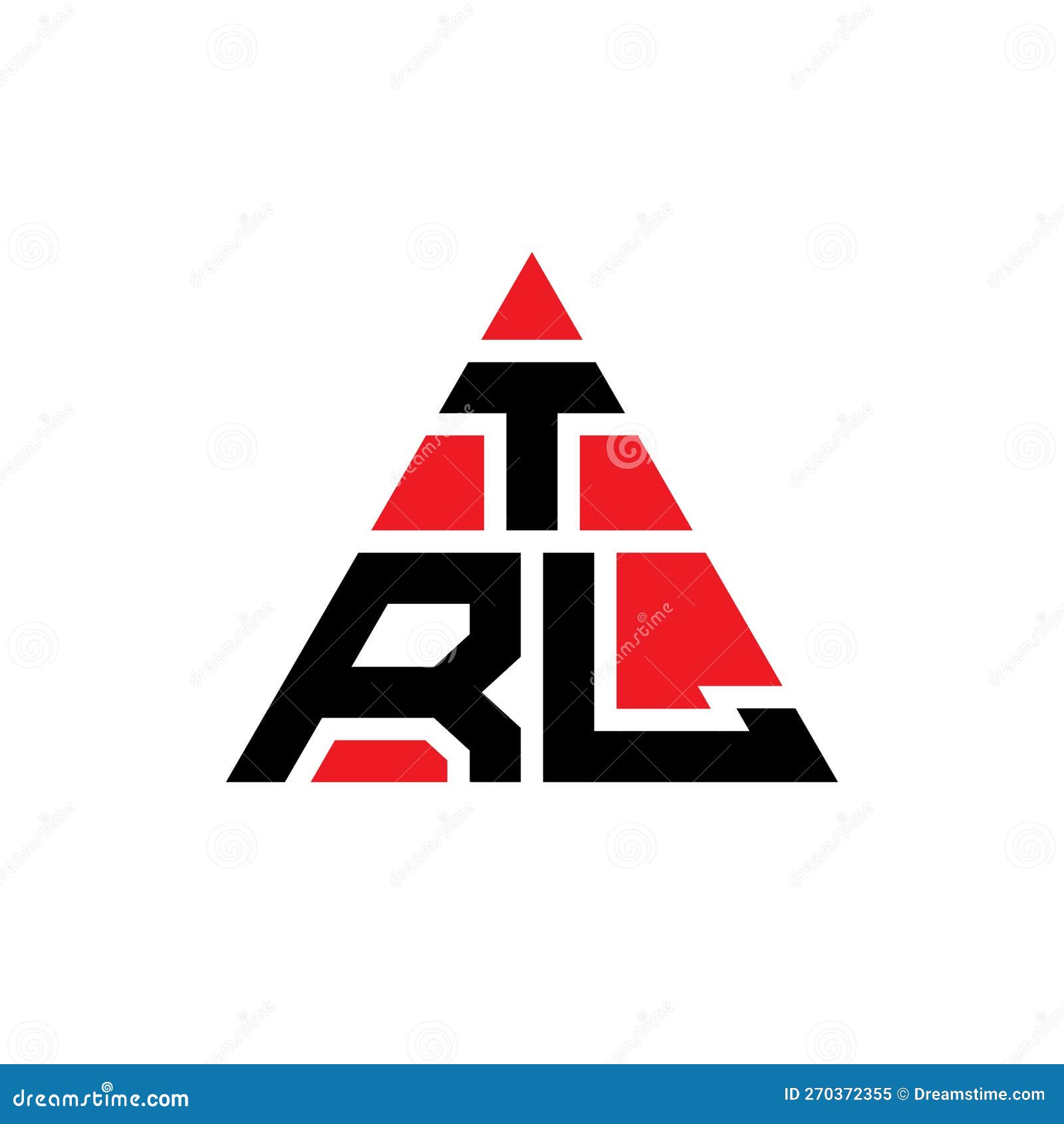 TRL Triangle Letter Logo Design with Triangle Shape. TRL Triangle Logo ...