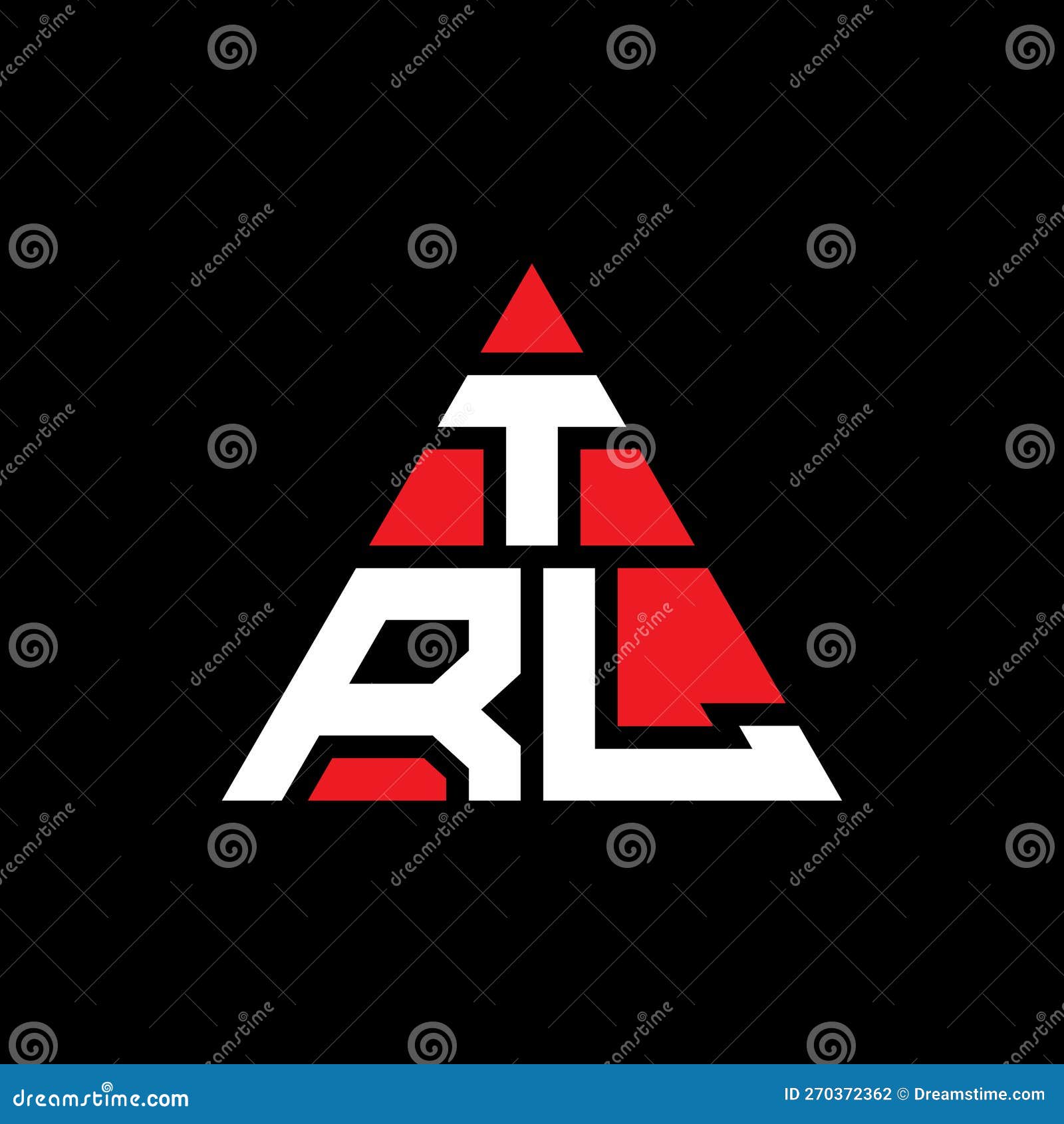 TRL Triangle Letter Logo Design with Triangle Shape. TRL Triangle Logo ...