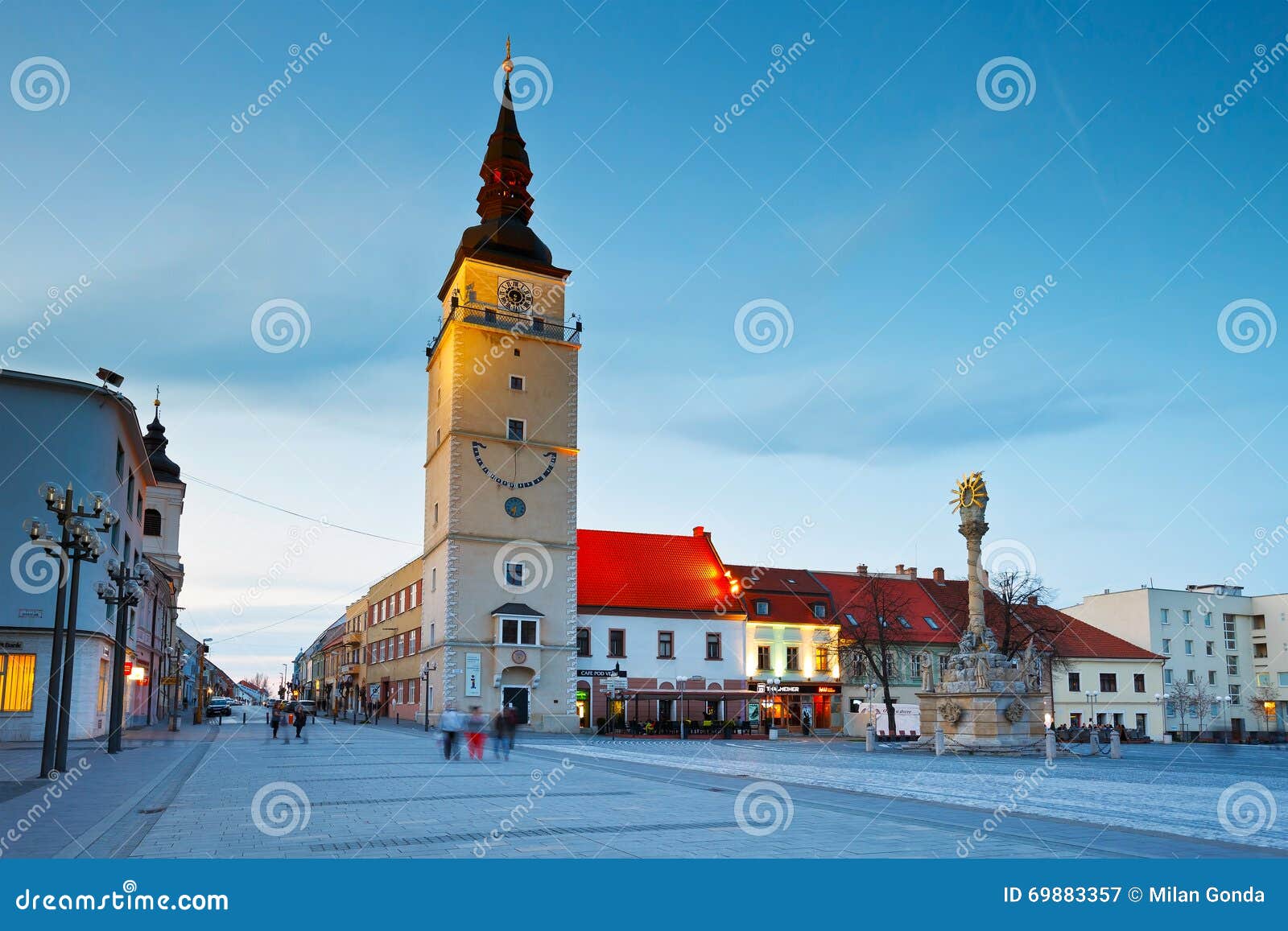 Trnava, Slovakia. editorial photography. Image of monument - 69883357