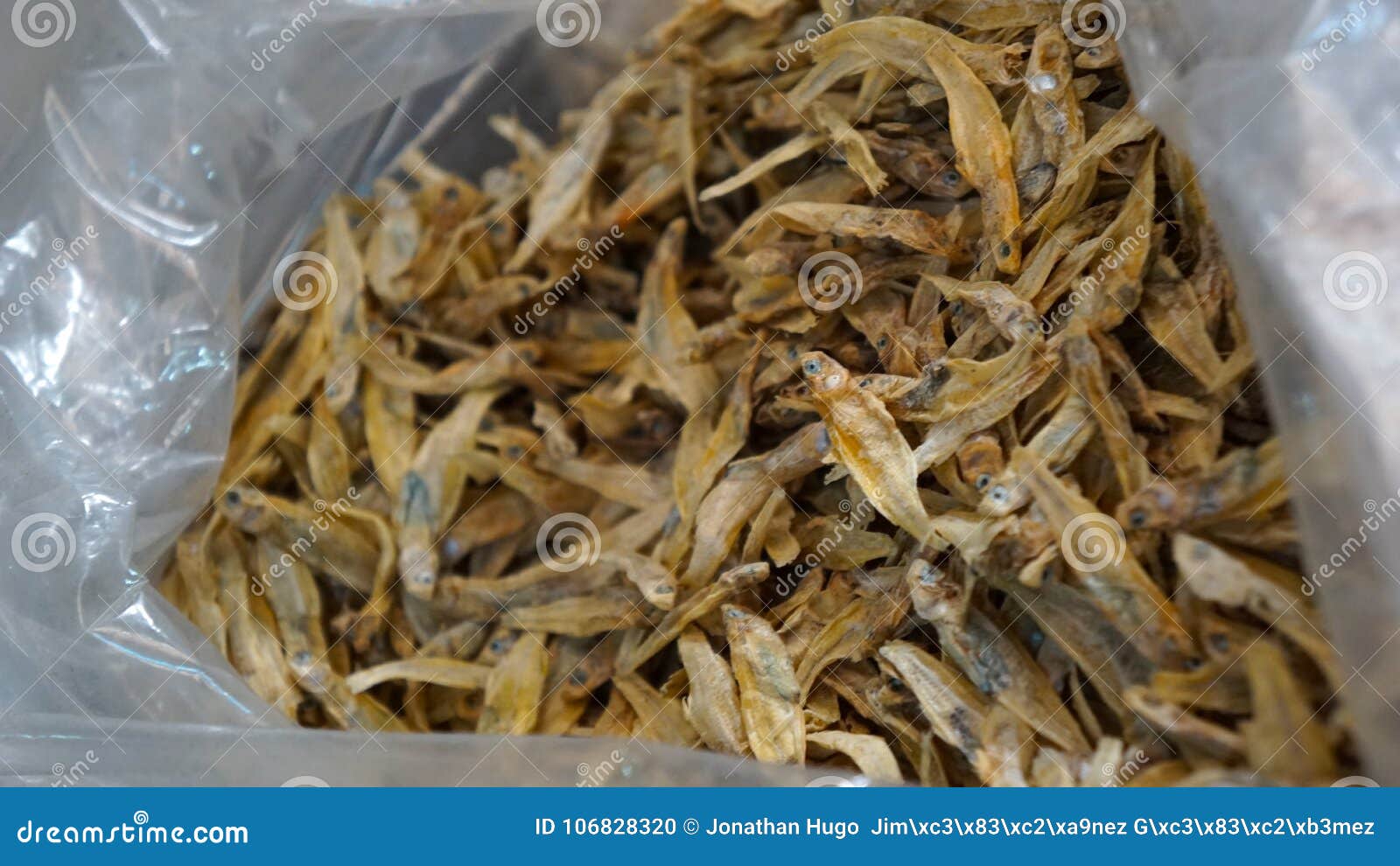 Trockene essbare Fische stockfoto. Bild von fische, verwendet - 106828320