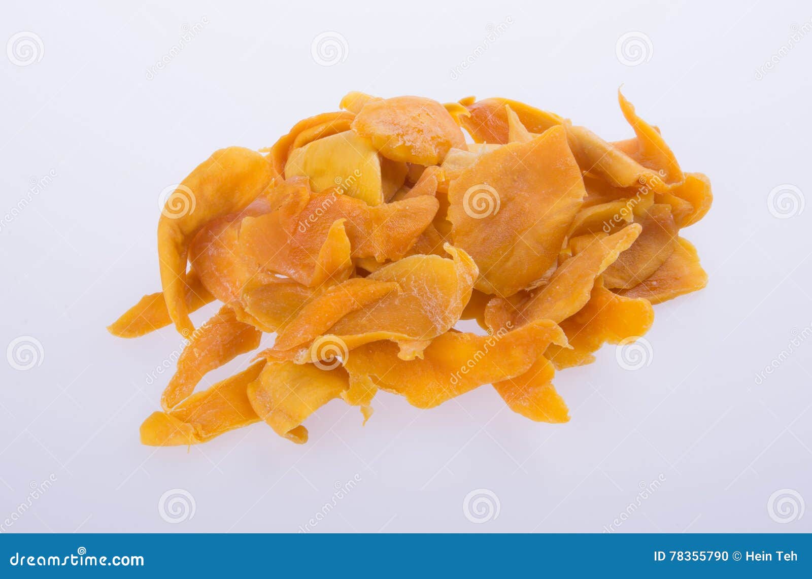 Trockene Oder Getrocknete Mangoscheiben Der Mango Auf Hintergrund ...