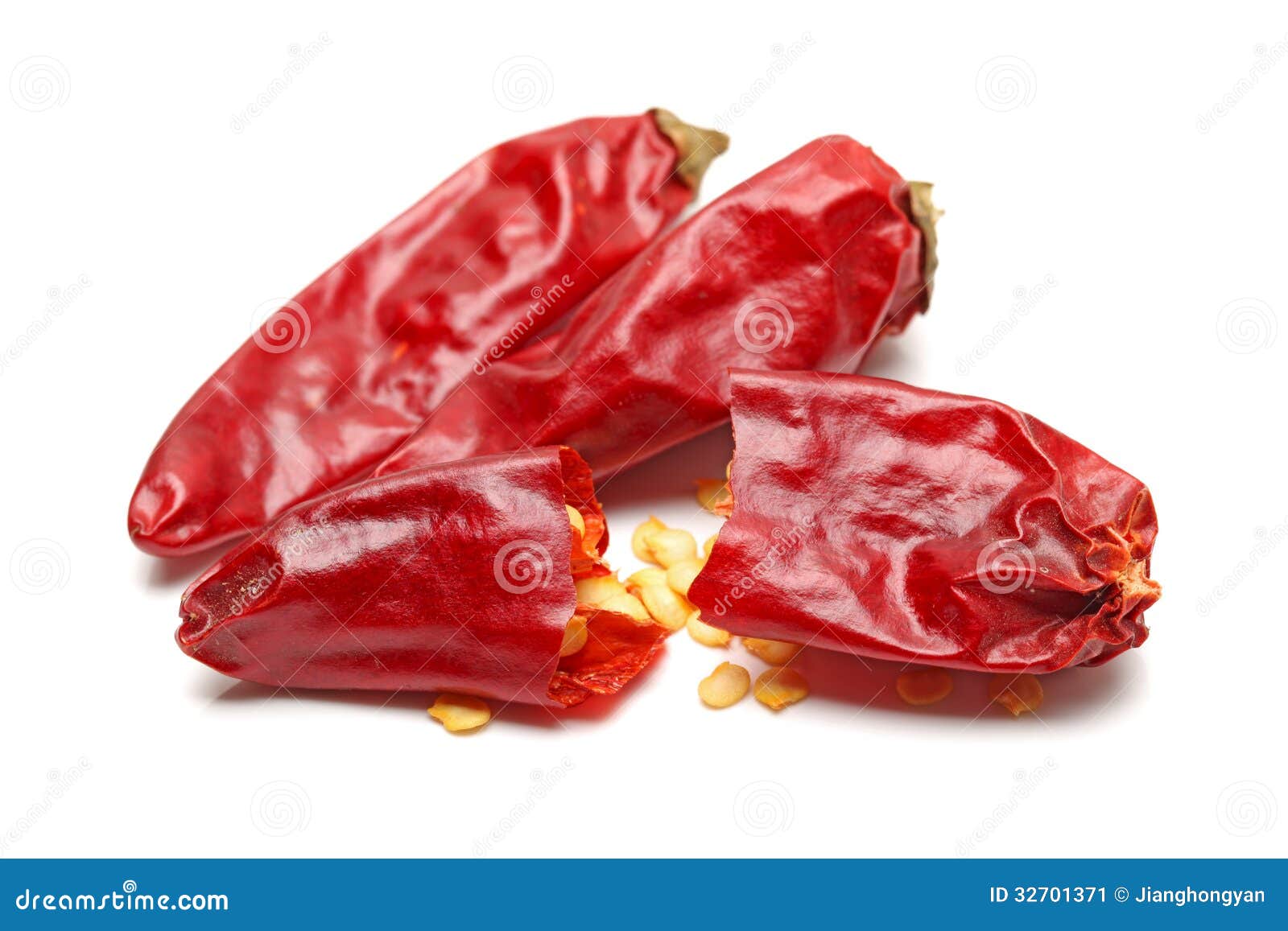 Trockener roter Pfeffer stockbild. Bild von würze, scharf - 32701371