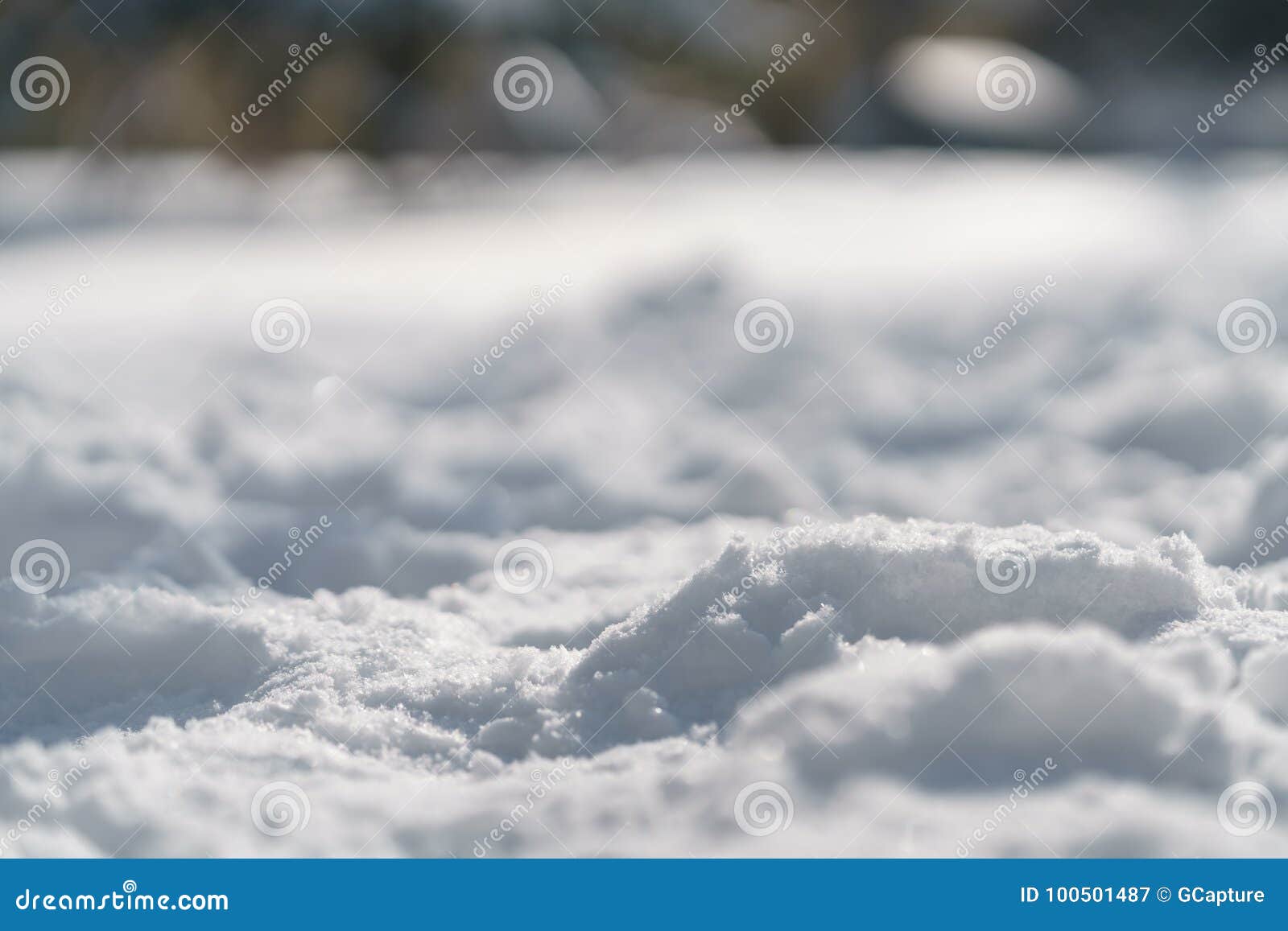 Trodden Path in Snow in the Morning after Snowfall Stock Image - Image ...