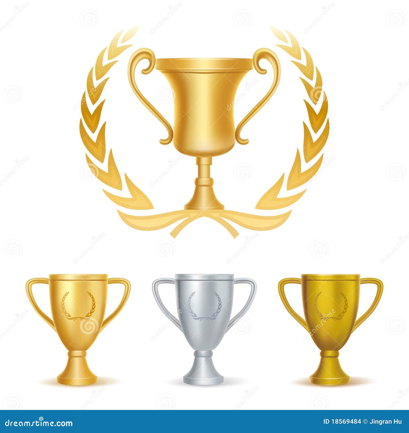 Trofeeën vector illustratie. Illustration of gebeurtenis - 18569484