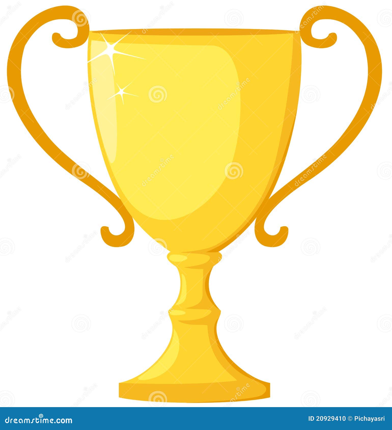 Trofee vector illustratie. Illustration of spel, één - 20929410