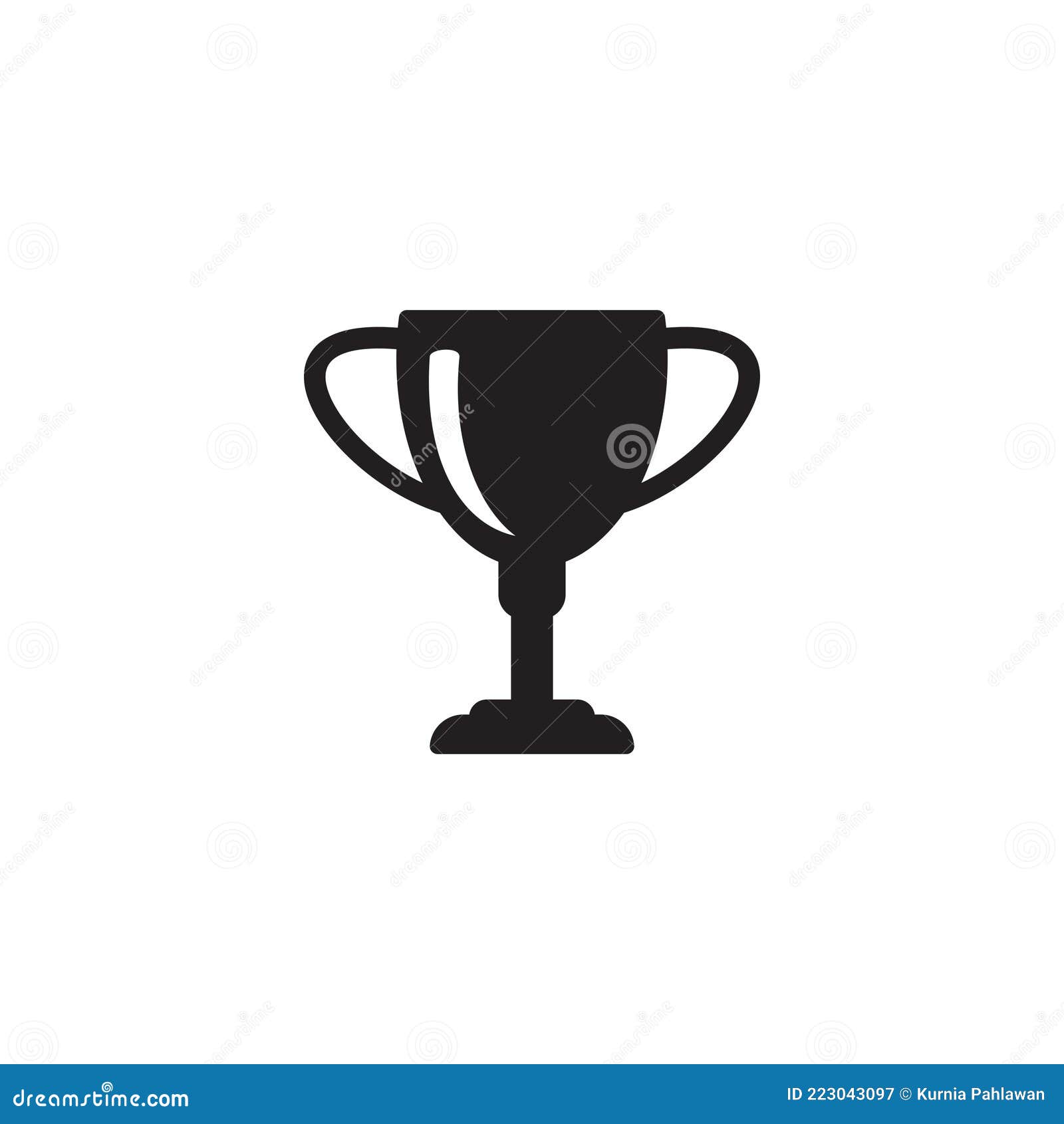 Trofee Logo Beloning Vector Vector Illustratie - Illustration of ...