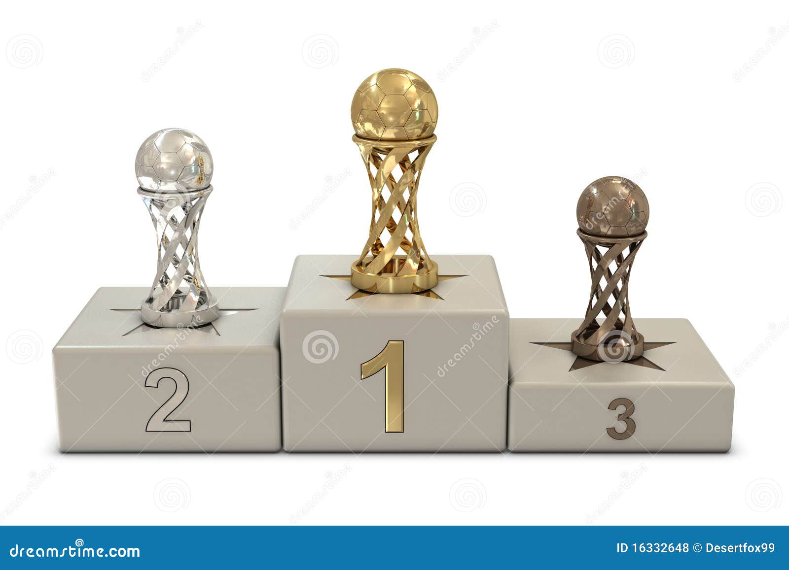 Trofei e podio di calcio illustrazione di stock. Illustrazione di ...