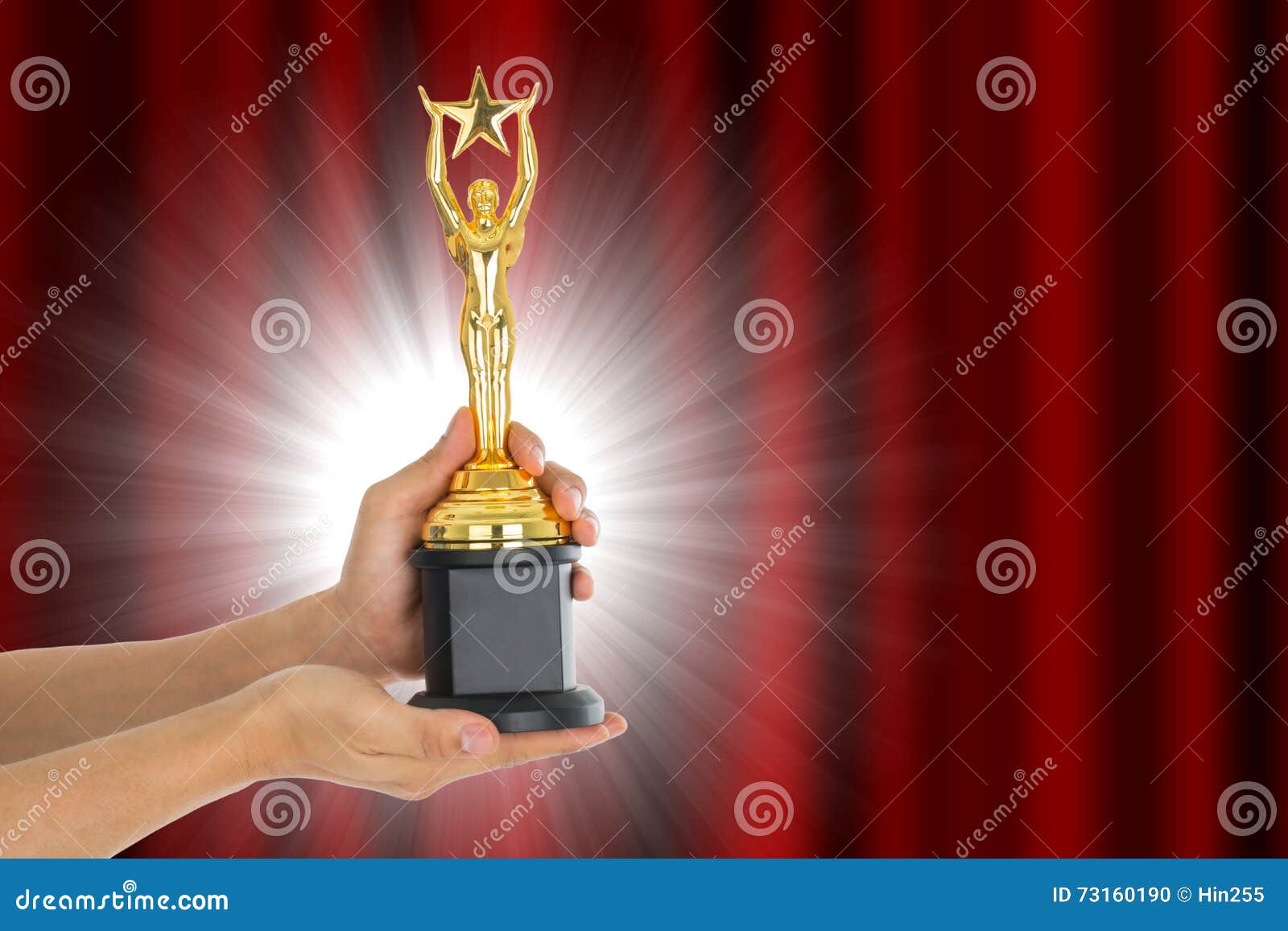 Trofeo Del Premio Per Il Risultato Del Vincitore Fotografia Stock ...