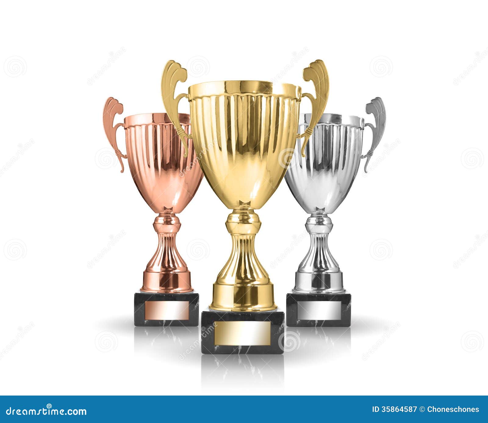 Trofeos imagen de archivo. Imagen de asimiento, ganador - 35864587
