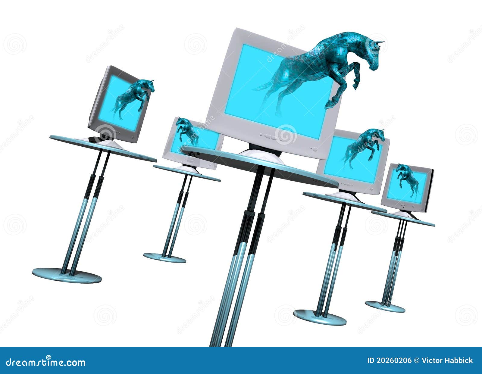 Computer Trojan Clipart