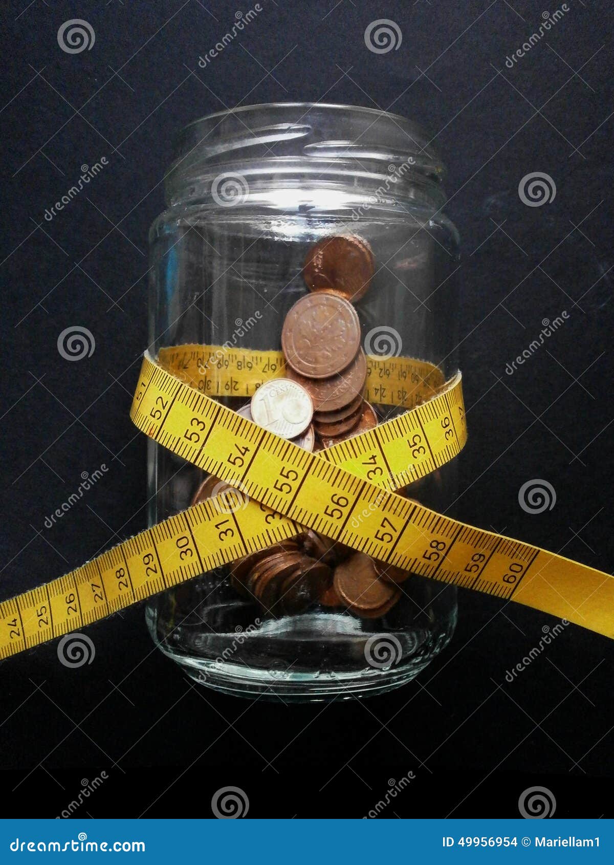 Meter For Tailors Lies On A Green Background. Stock Photography ...