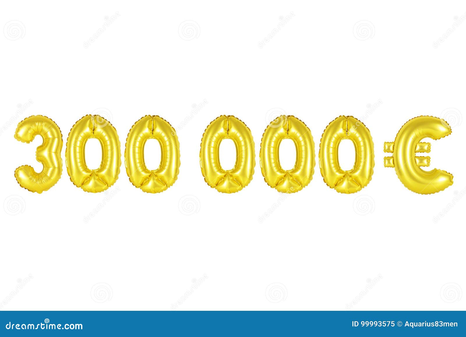 Trois Cents Mille Euros, Couleur D'or Image stock - Image of ballon ...