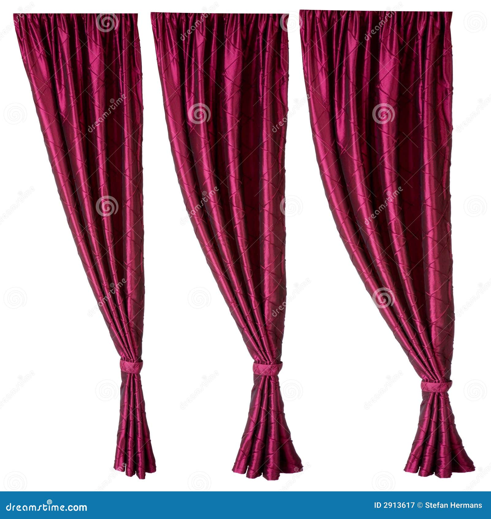 Trois rideaux rouges image stock. Image du fond, orchestre - 2913617