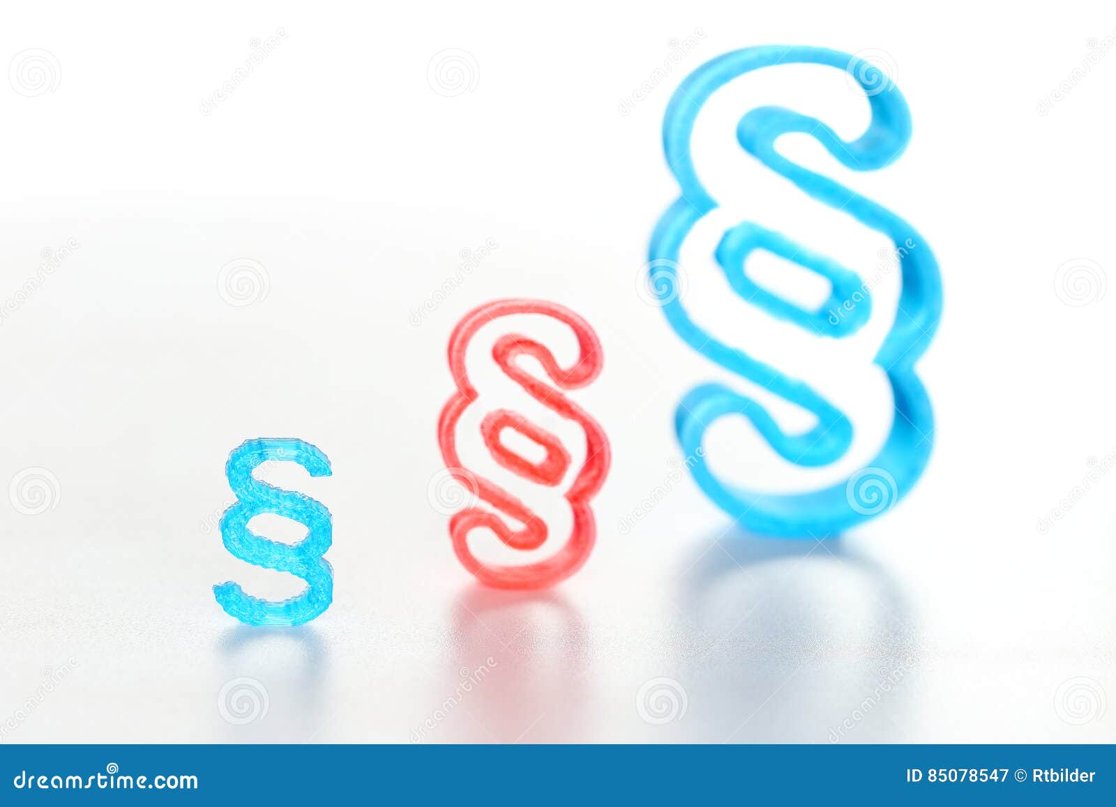 Trois Symboles Différents De Paragraphe Image stock - Image du ...