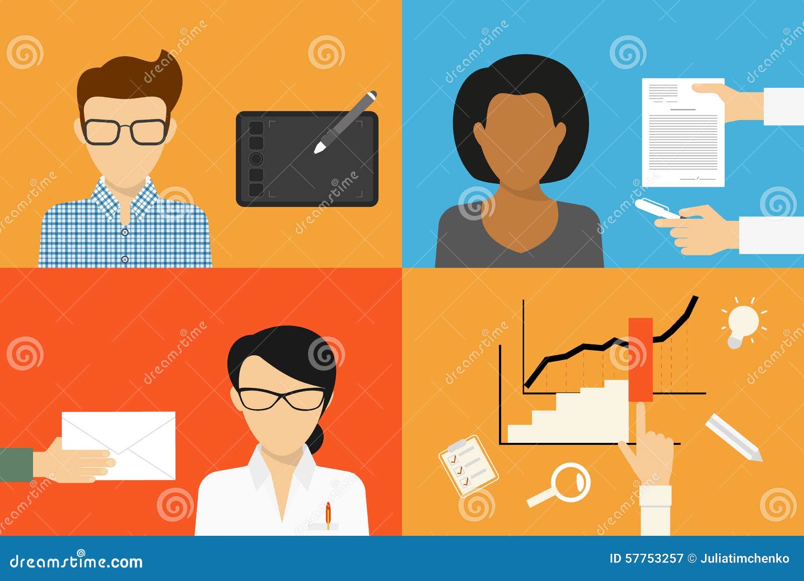 Trois Types D'externalisation Illustration de Vecteur - Illustration du ...