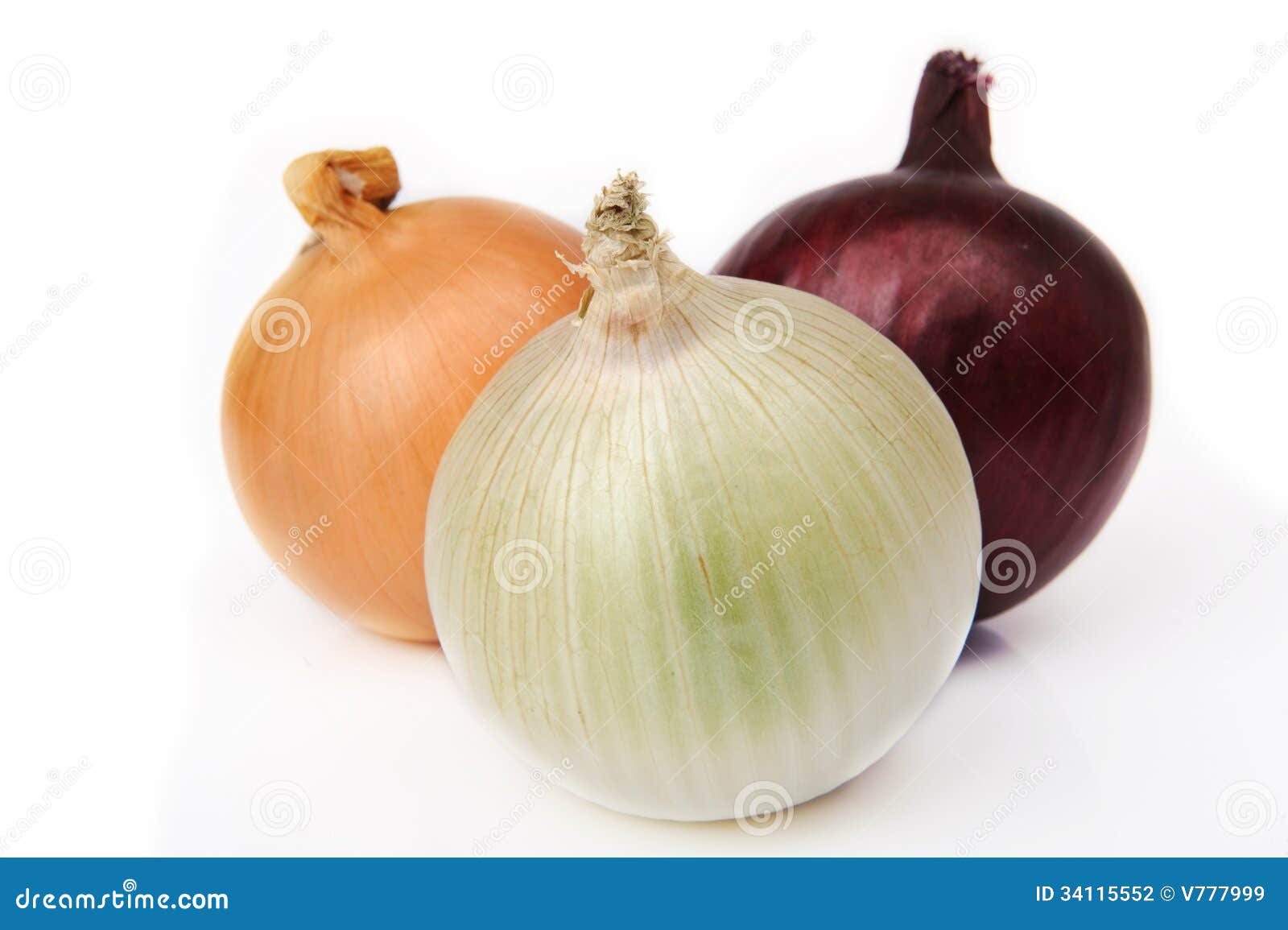 Trois Types Différents Oignons Photo stock - Image du nature, personne ...