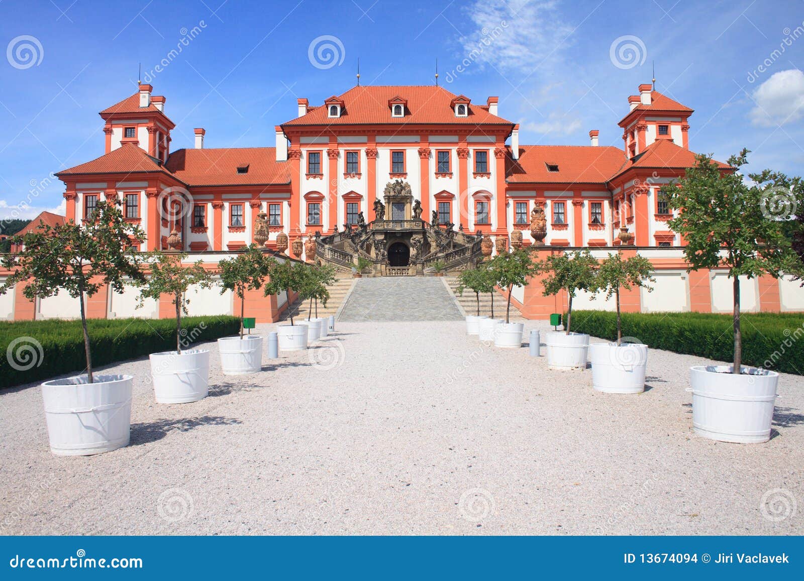 Troja castle stock photo. Image of landmark, famous, excursion - 13674094
