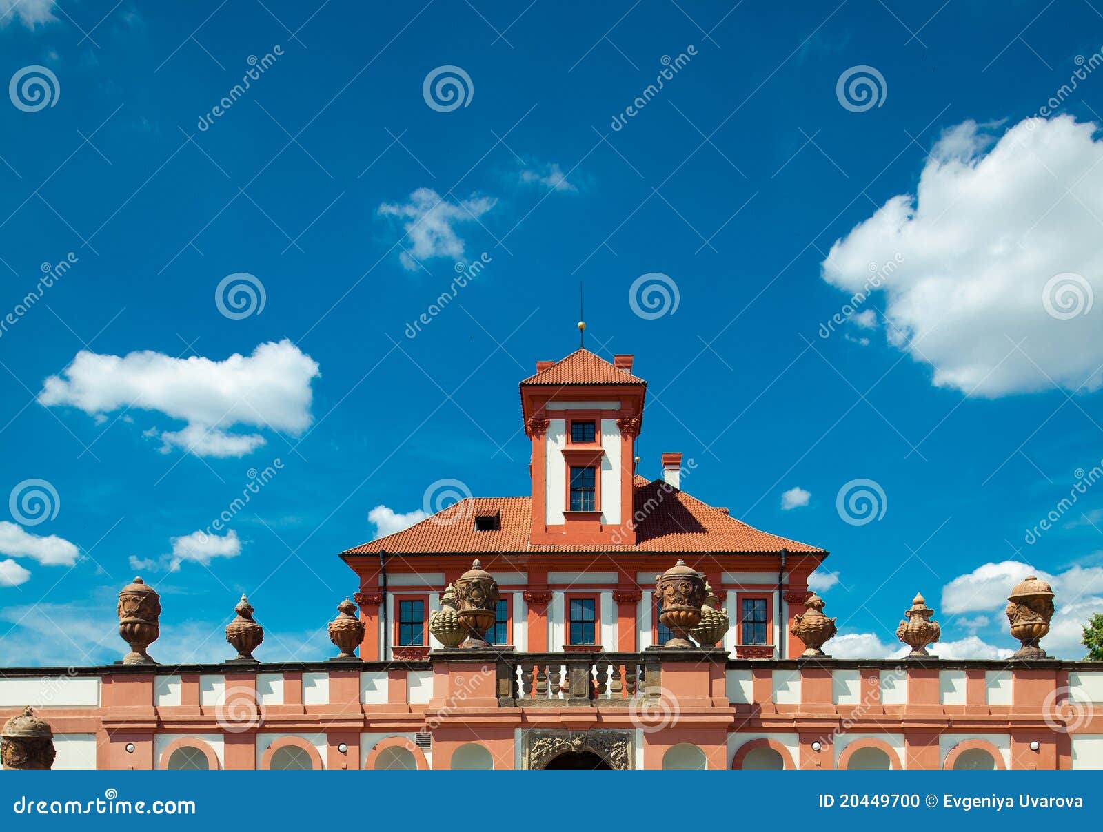 Troja castle stock photo. Image of facade, middle, garden - 20449700