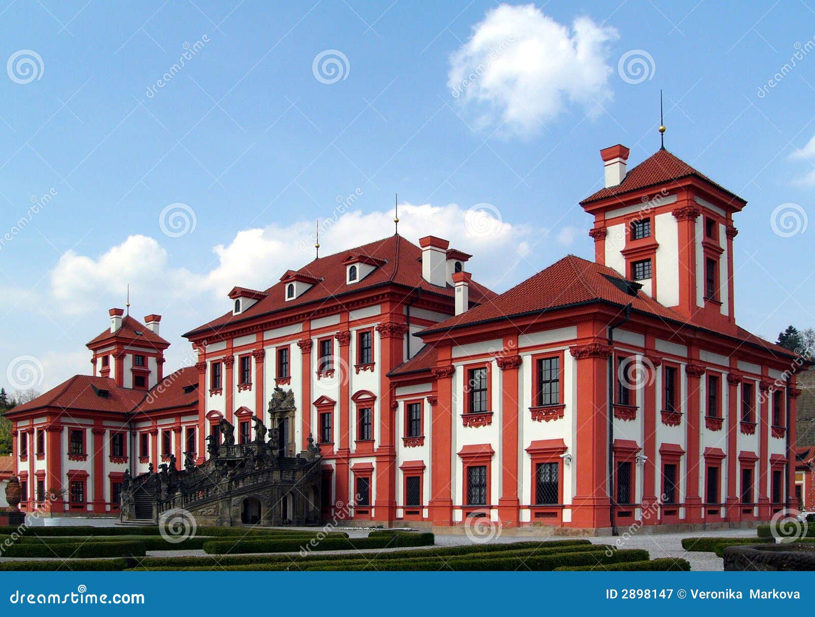 Troja castle stock image. Image of building, republic - 2898147