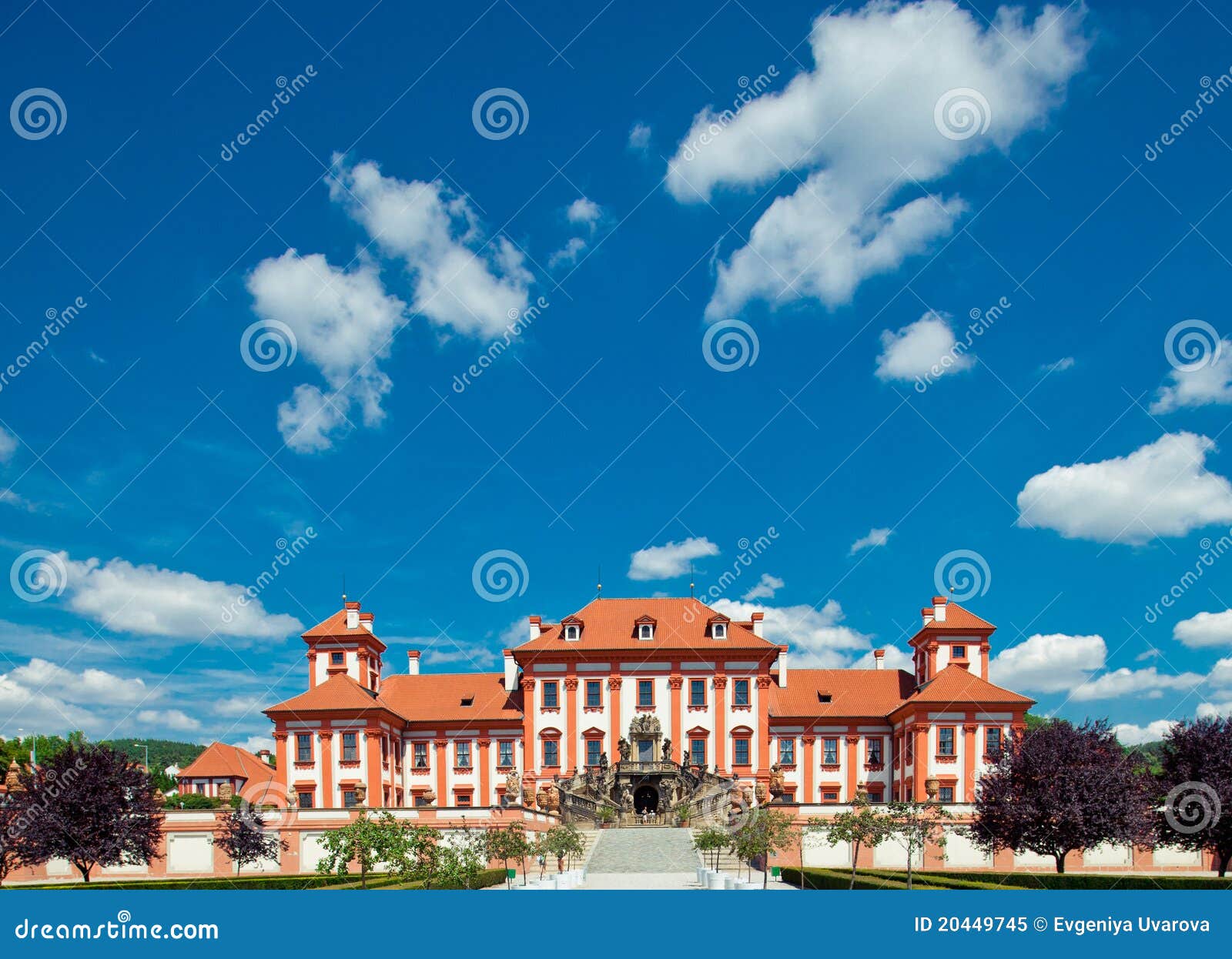 Troja castle in Prague stock image. Image of monument - 20449745