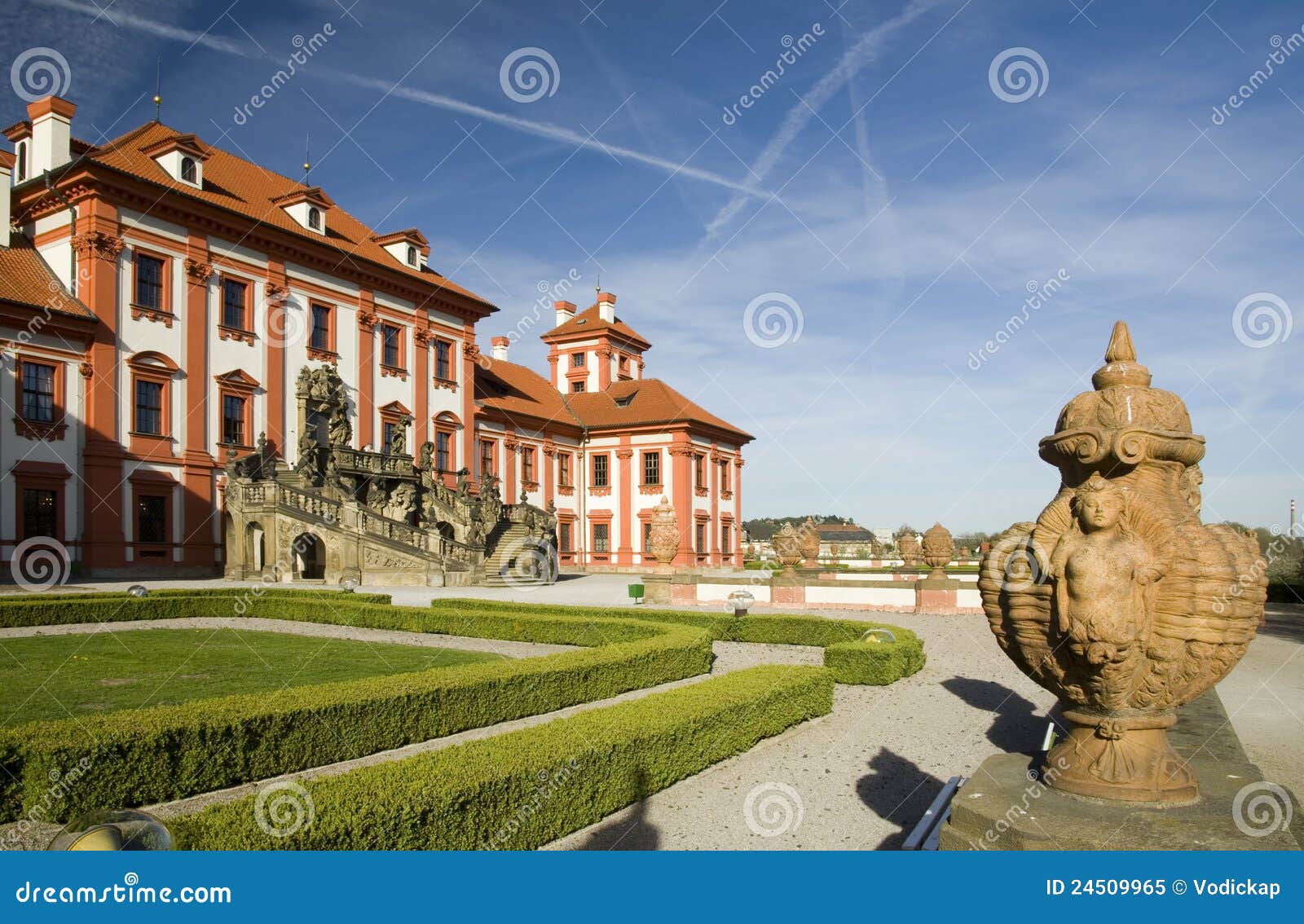 Troja castle - Prague stock image. Image of sunny, nature - 24509965