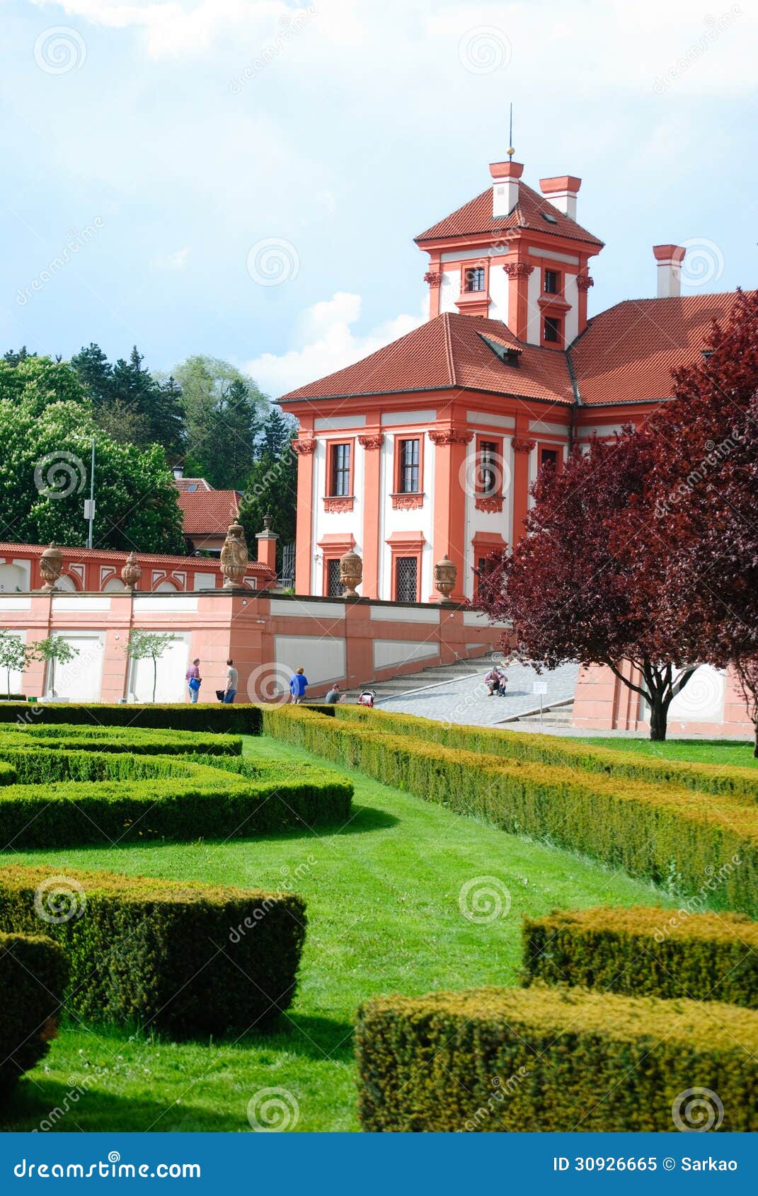 Troja castle, prague stock image. Image of path, troja - 30926665