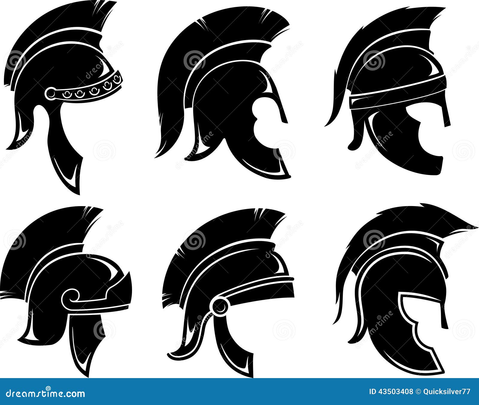 Trojan Helmet Set stock illustration. Illustration of armor - 43503408
