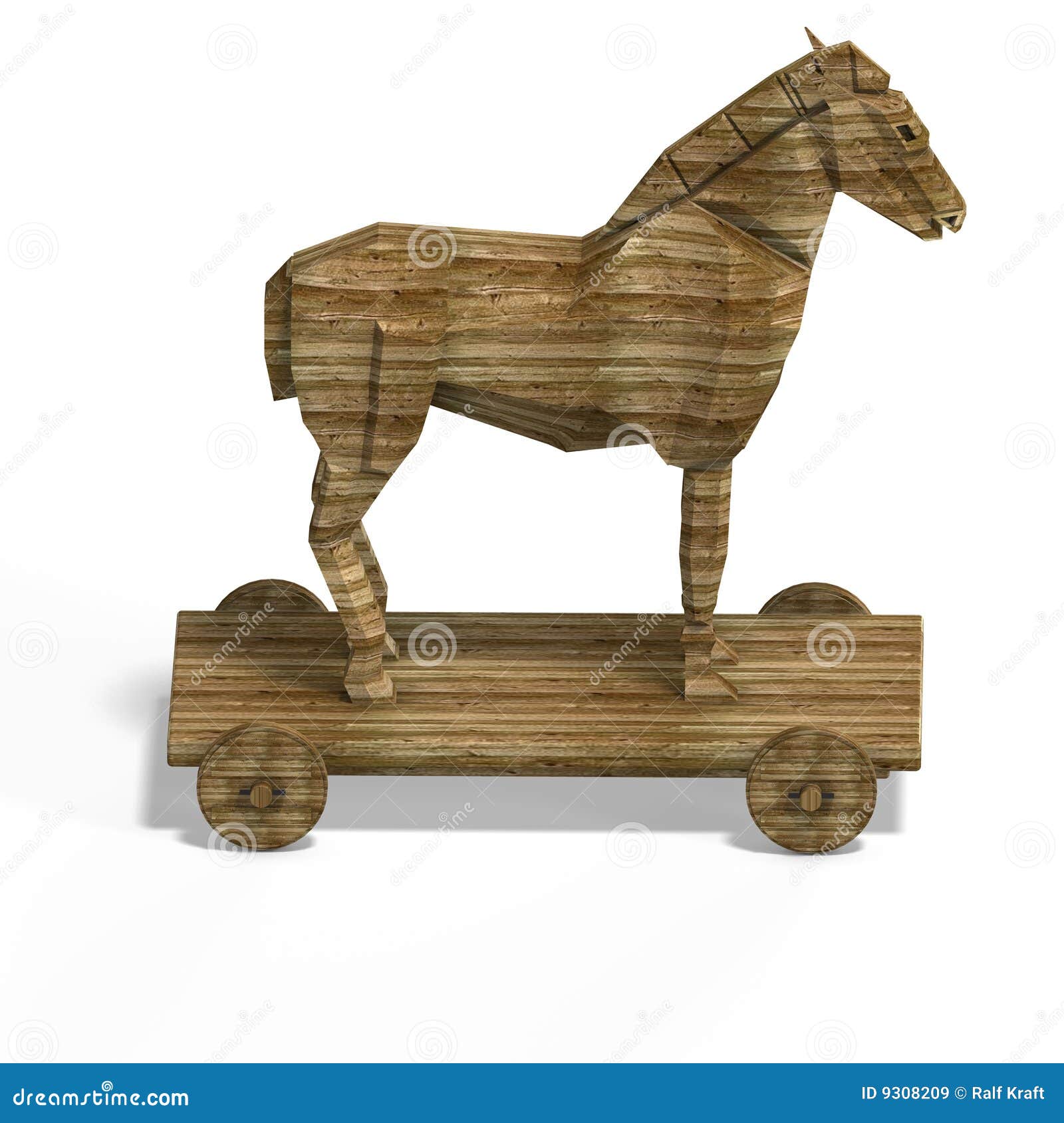 Trojan Horse stock illustration. Illustration of grecian - 9308209