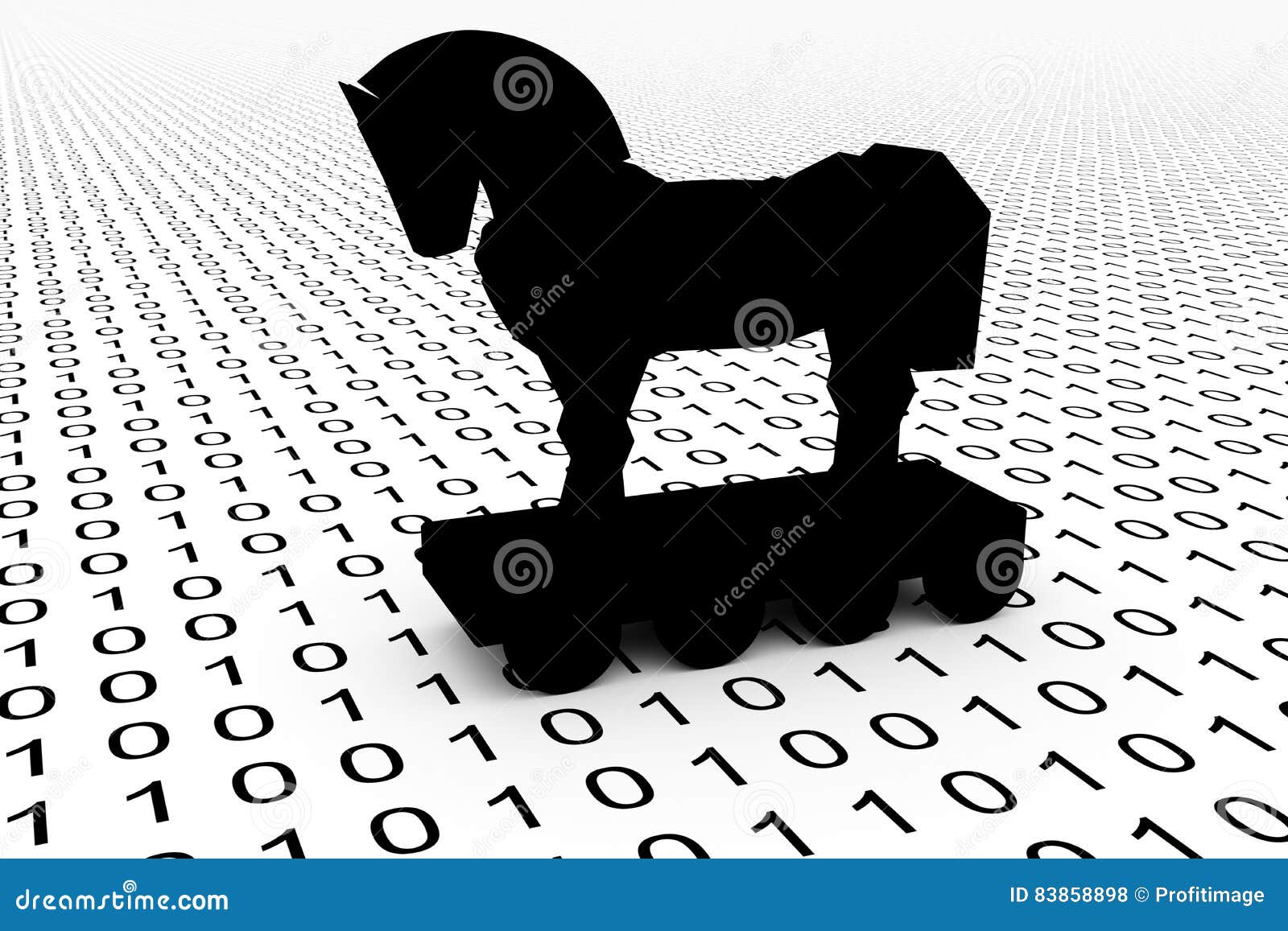Trojan horse stock illustration. Illustration of cracker - 83858898