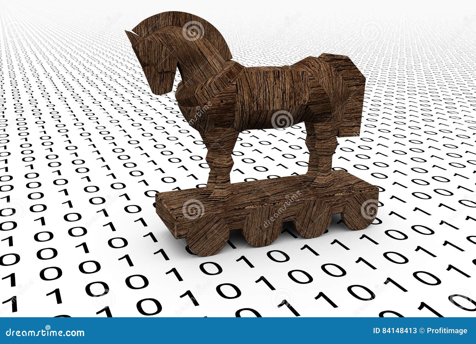 Trojan horse stock illustration. Illustration of abstraction - 84148413