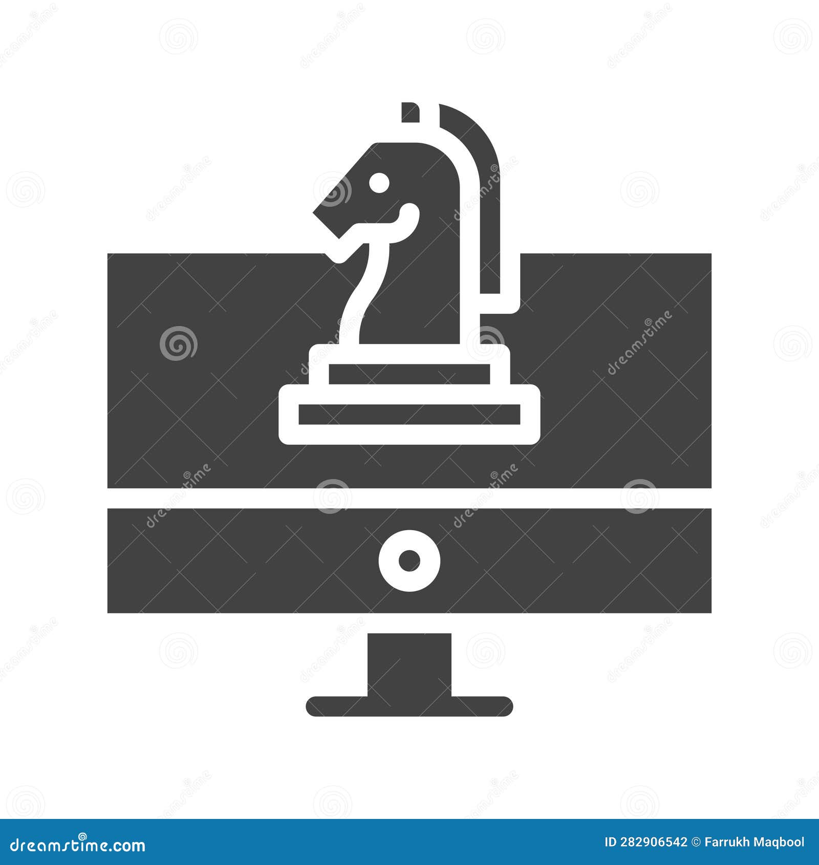 Trojan Icon Image. stock vector. Illustration of hacker - 282906542