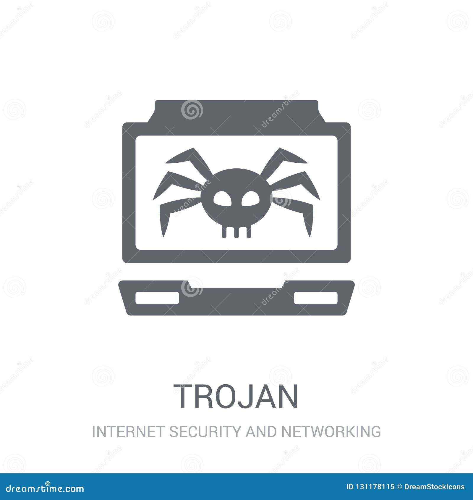 Trojan Icon. Trendy Trojan Logo Concept on White Background from Stock ...