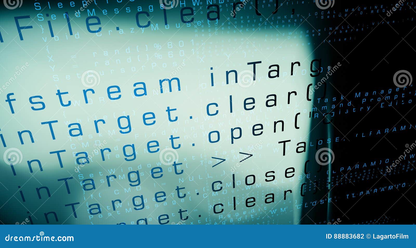 Trojan virus computer code stock illustration. Illustration of ...