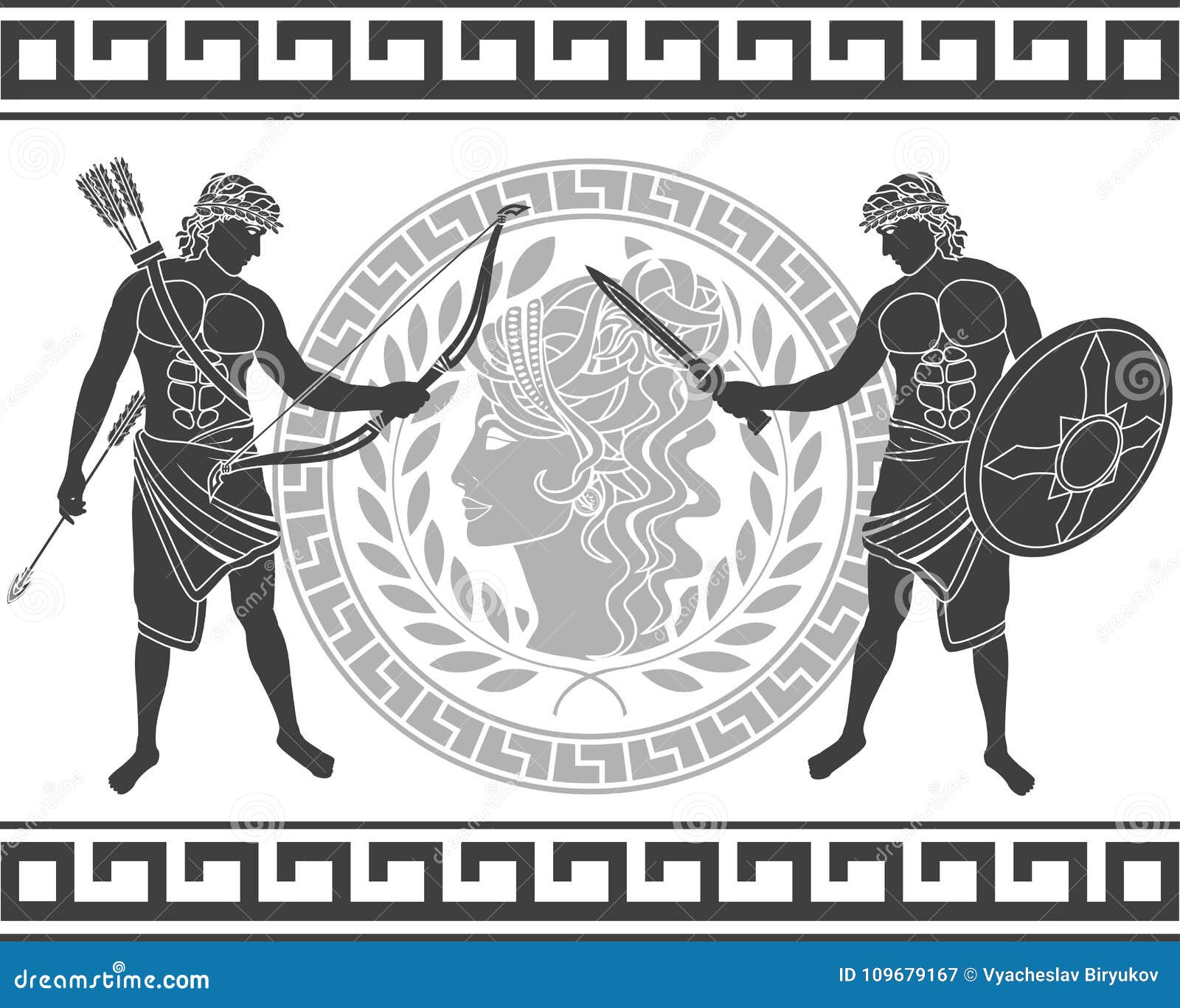 Trojan war. fifth variant stock vector. Illustration of design - 109679167