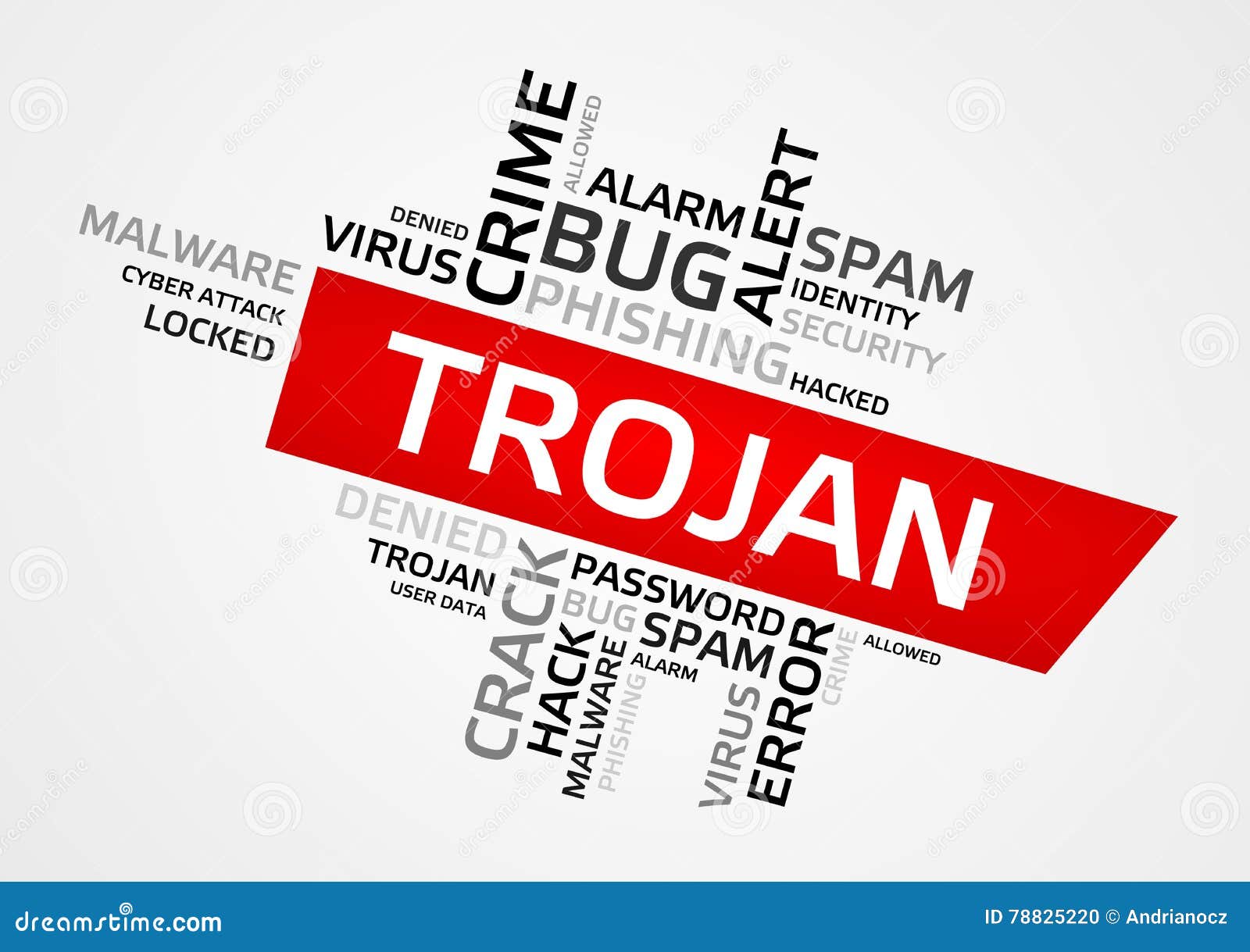 TROJAN Word Cloud, Tag Cloud, Vector Graphics Stock Vector ...