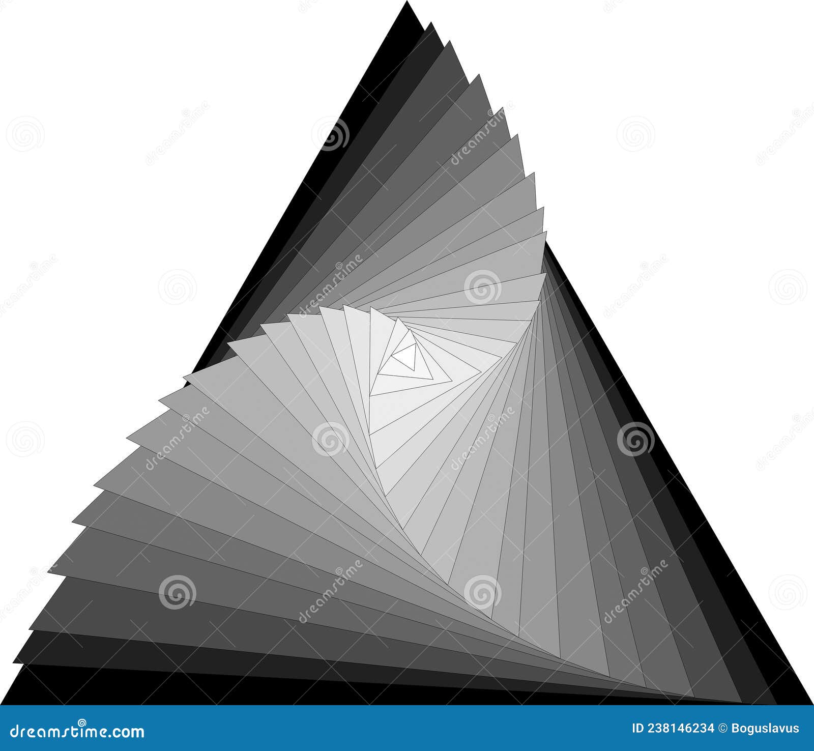 A Graphic Showing an Object Obtained As a Result of a Triangle ...