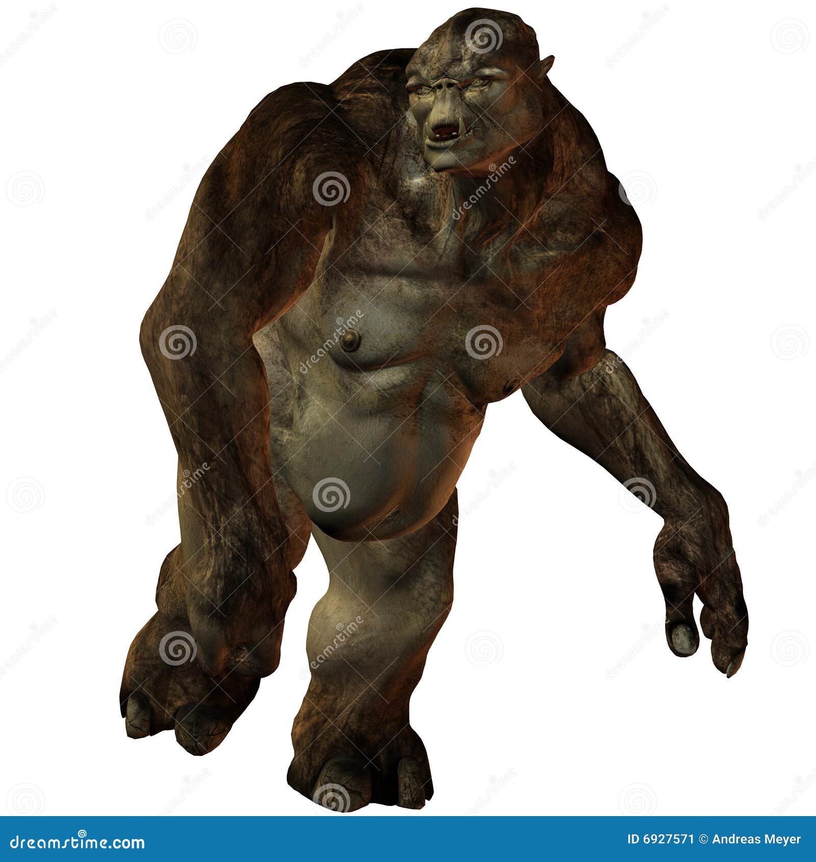 Troll-3D Fantasy Figure stock illustration. Illustration of figure ...