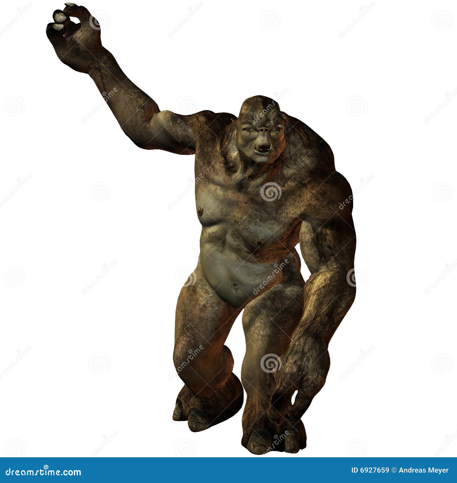 Troll-3D Fantasy Figure stock illustration. Illustration of teeth - 6927659