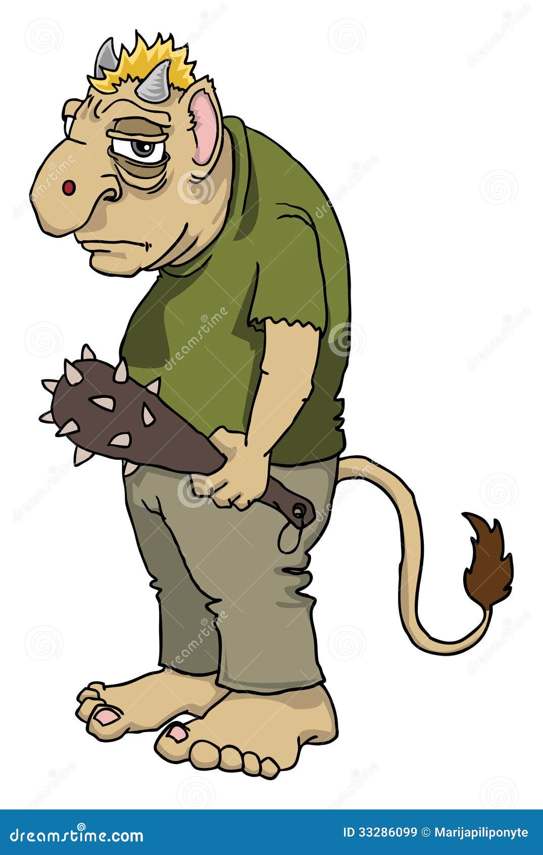 Troll stock illustration. Illustration of cartoon, yellow - 33286099