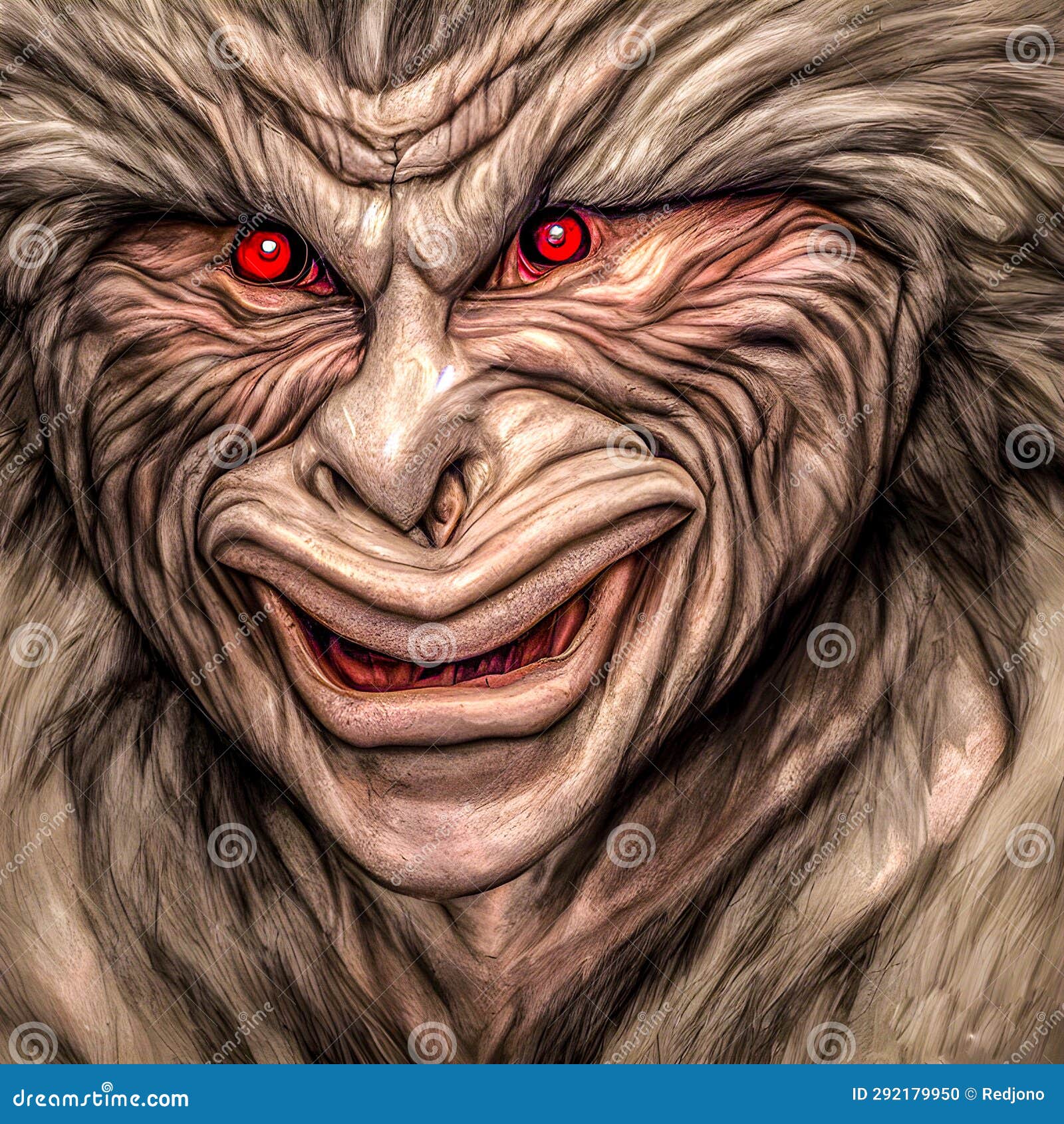 Troll Evil Mythological Demonic Devil Like Creature Stock Illustration ...