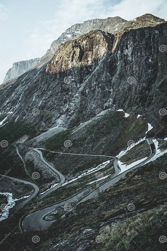 The Troll Road in Norway stock photo. Image of valley - 124530400