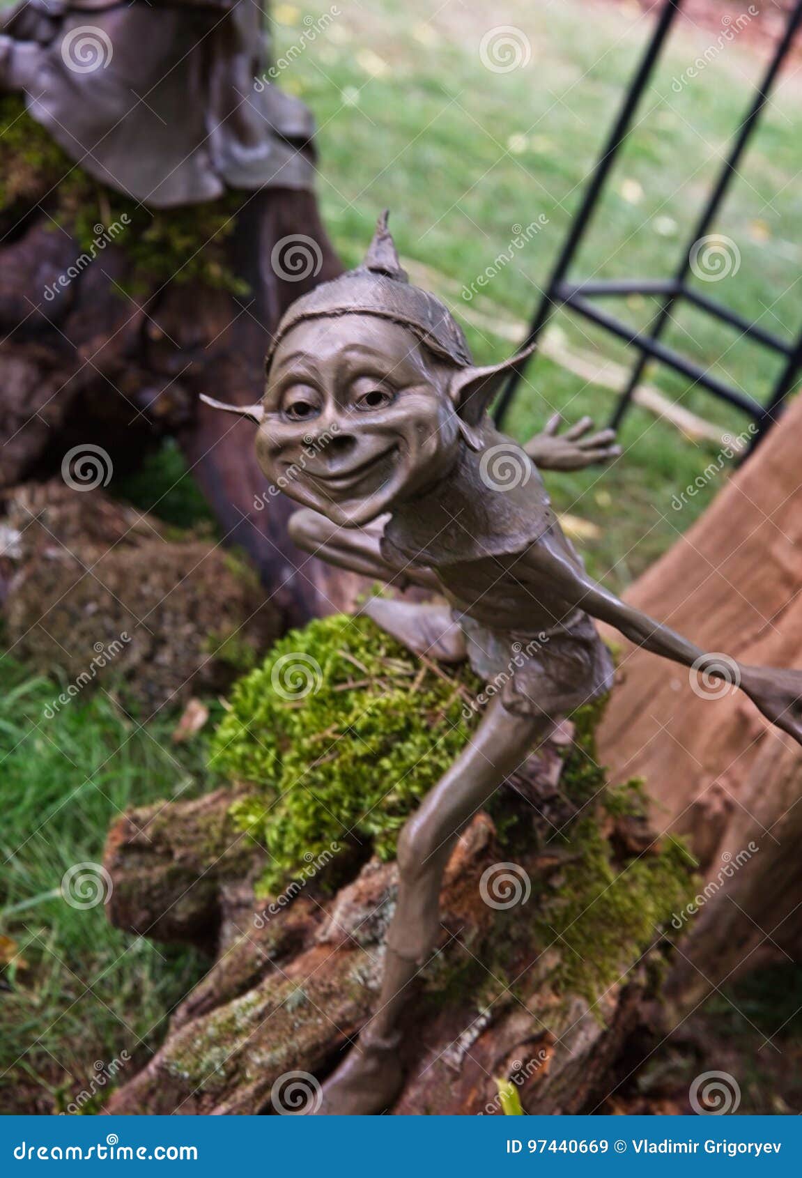 Troll stock image. Image of moss, sculpture, gardensculpture - 97440669