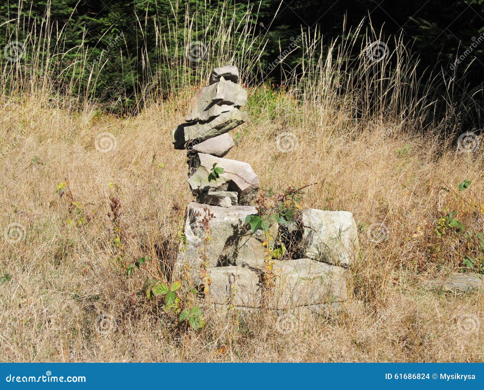 Troll tower stock photo. Image of pile, autumn, trekking - 61686824
