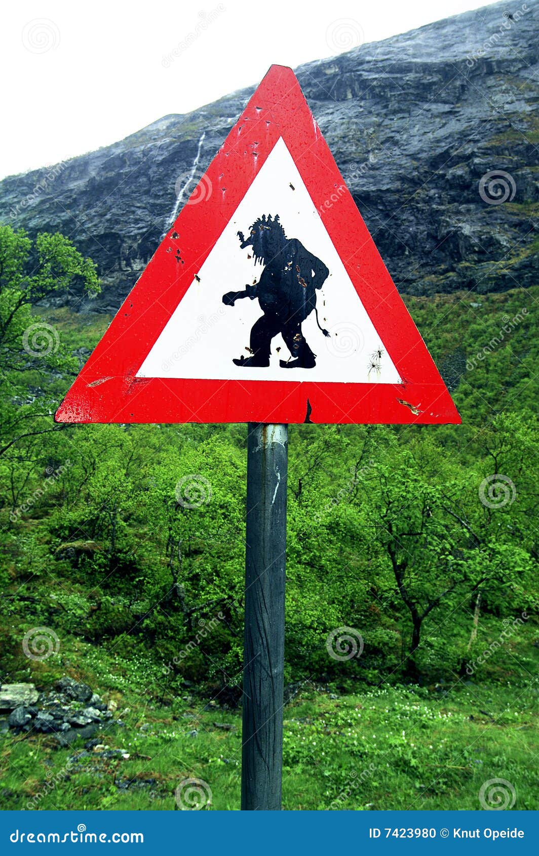 Troll Warning Sign Stock Photo | CartoonDealer.com #7423980