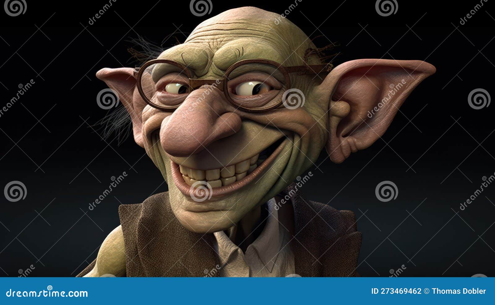 Troll wearing a Suit stock illustration. Illustration of surpri - 273469462