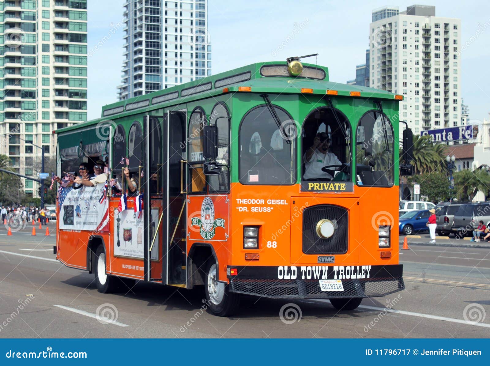 Trolley Bus Editorial Photo | CartoonDealer.com #40774975